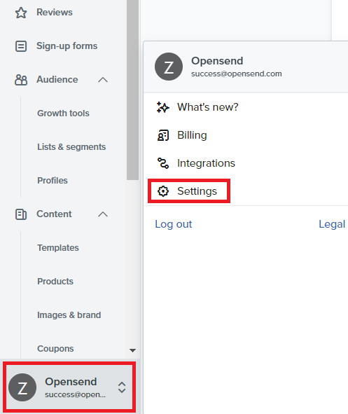 How do I integrate Opensend into Klaviyo?