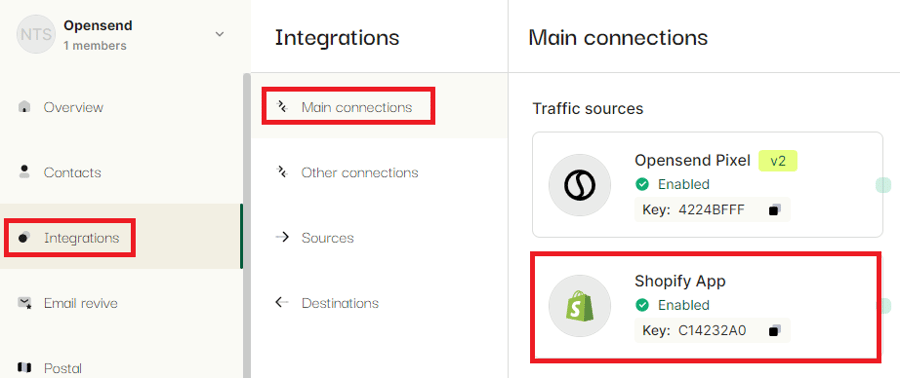 How do I install Opensend on my Shopify site?