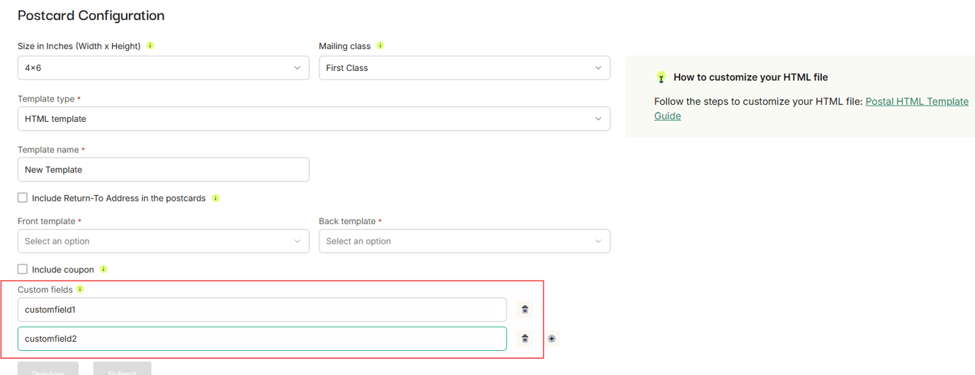 How do I use additional custom fields in HTML templates for Opensend ...