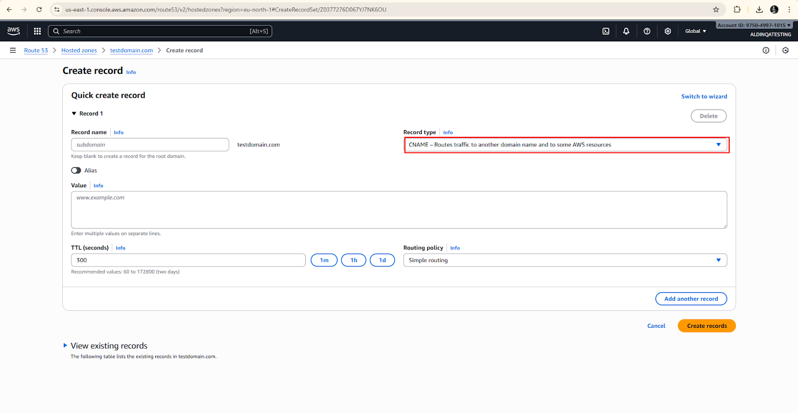 AWS Route 53 DNS Setup Guide for Opensend CNAME Configuration